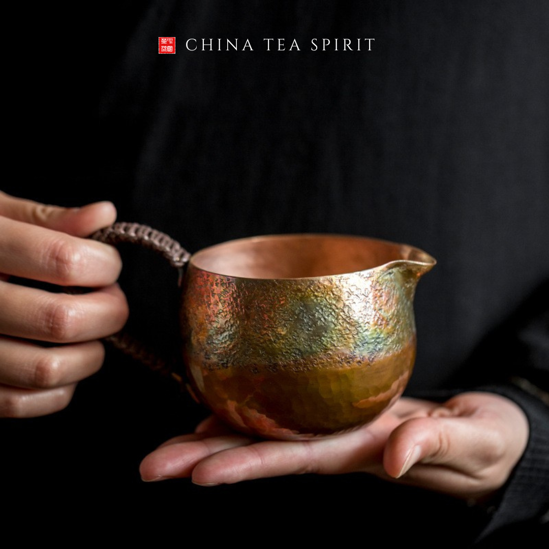Vintage Handmade Copper Fair Cup - China Tea Spirit