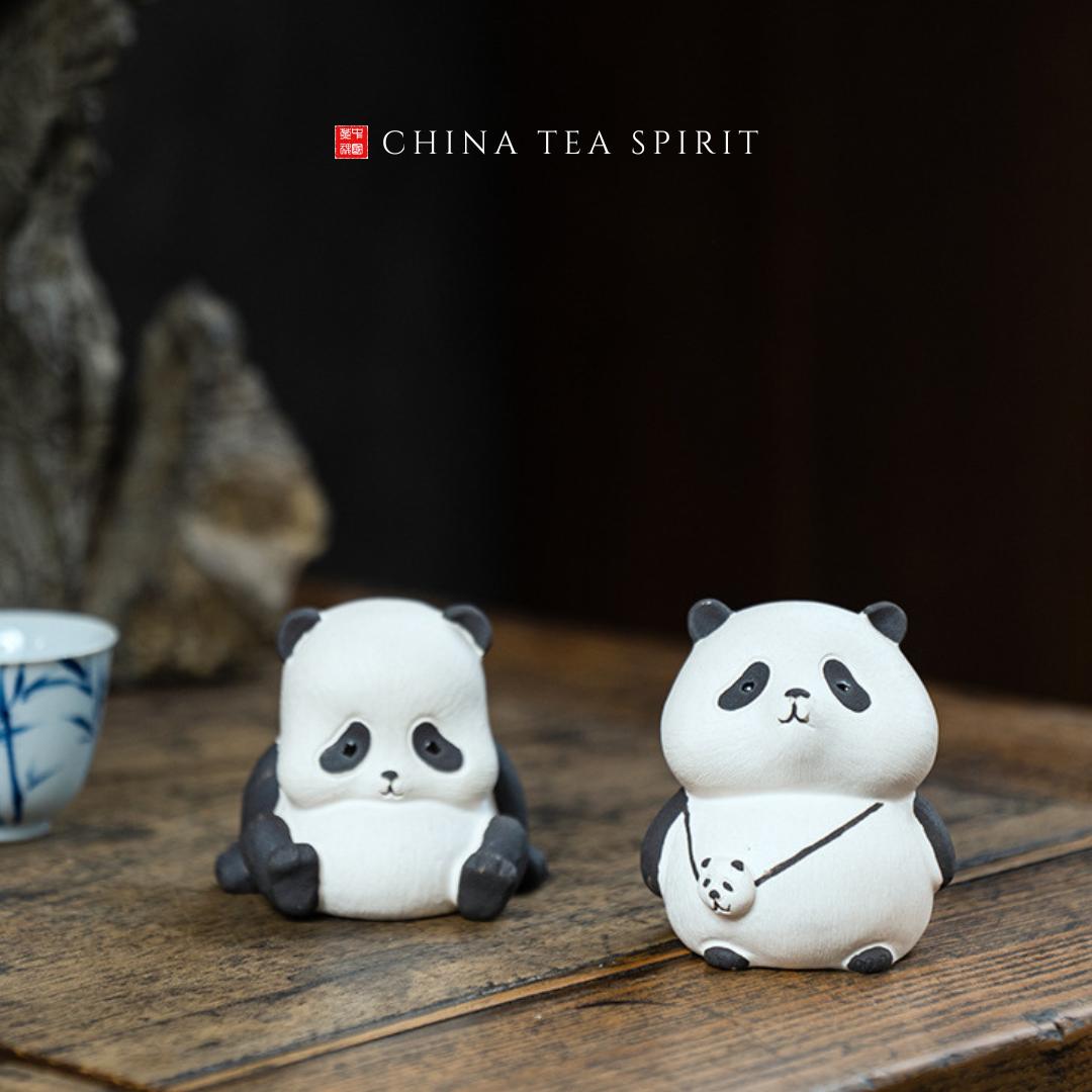 Creative Hand-painted Zisha The Cute Panda Tea Pet - China Tea Spirit