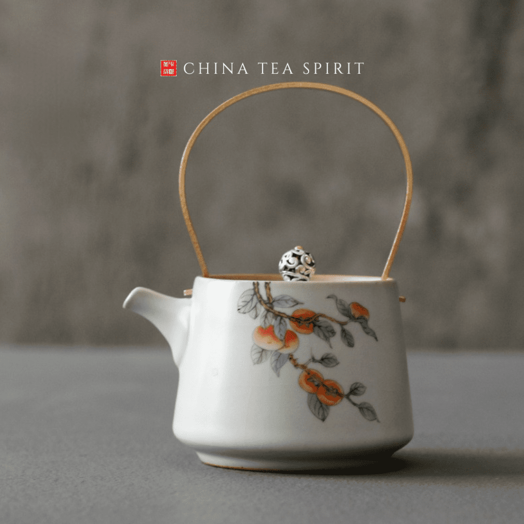 Cracked Glaze Persimmon Ceramics Chinese Teapots - China Tea Spirit