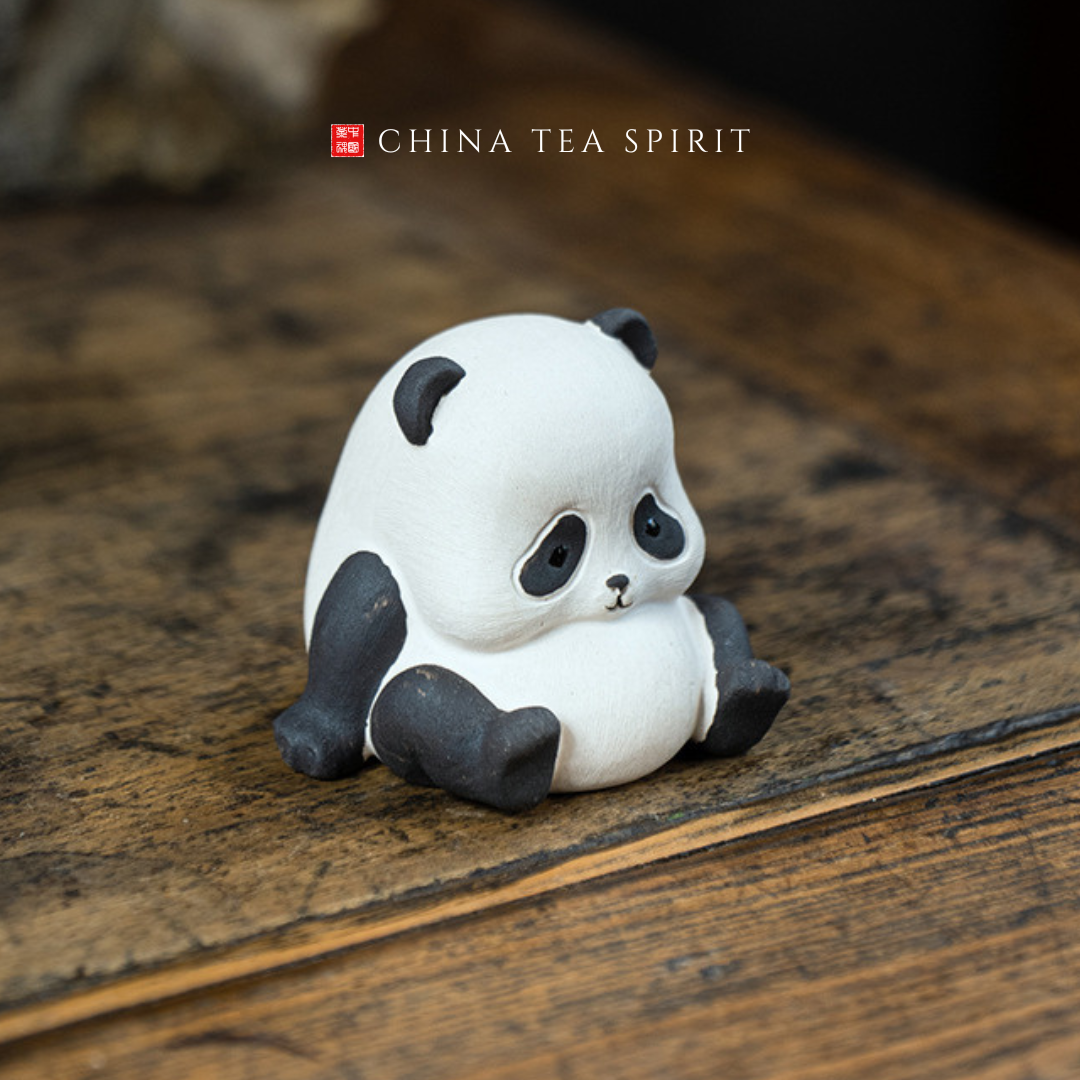 Creative Hand-painted Zisha The Cute Panda Tea Pet - China Tea Spirit