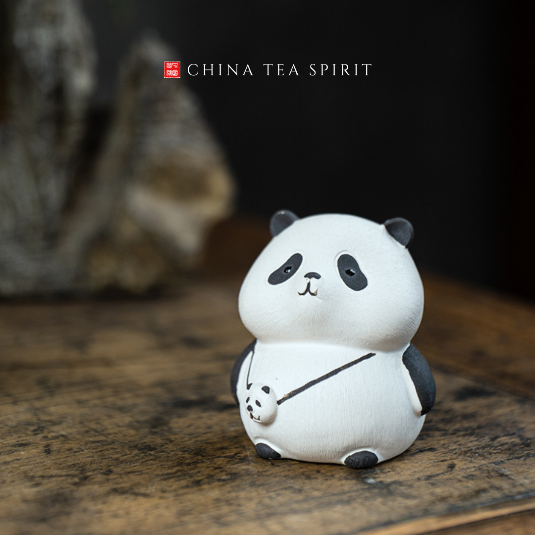 Creative Hand-painted Zisha The Cute Panda Tea Pet - China Tea Spirit