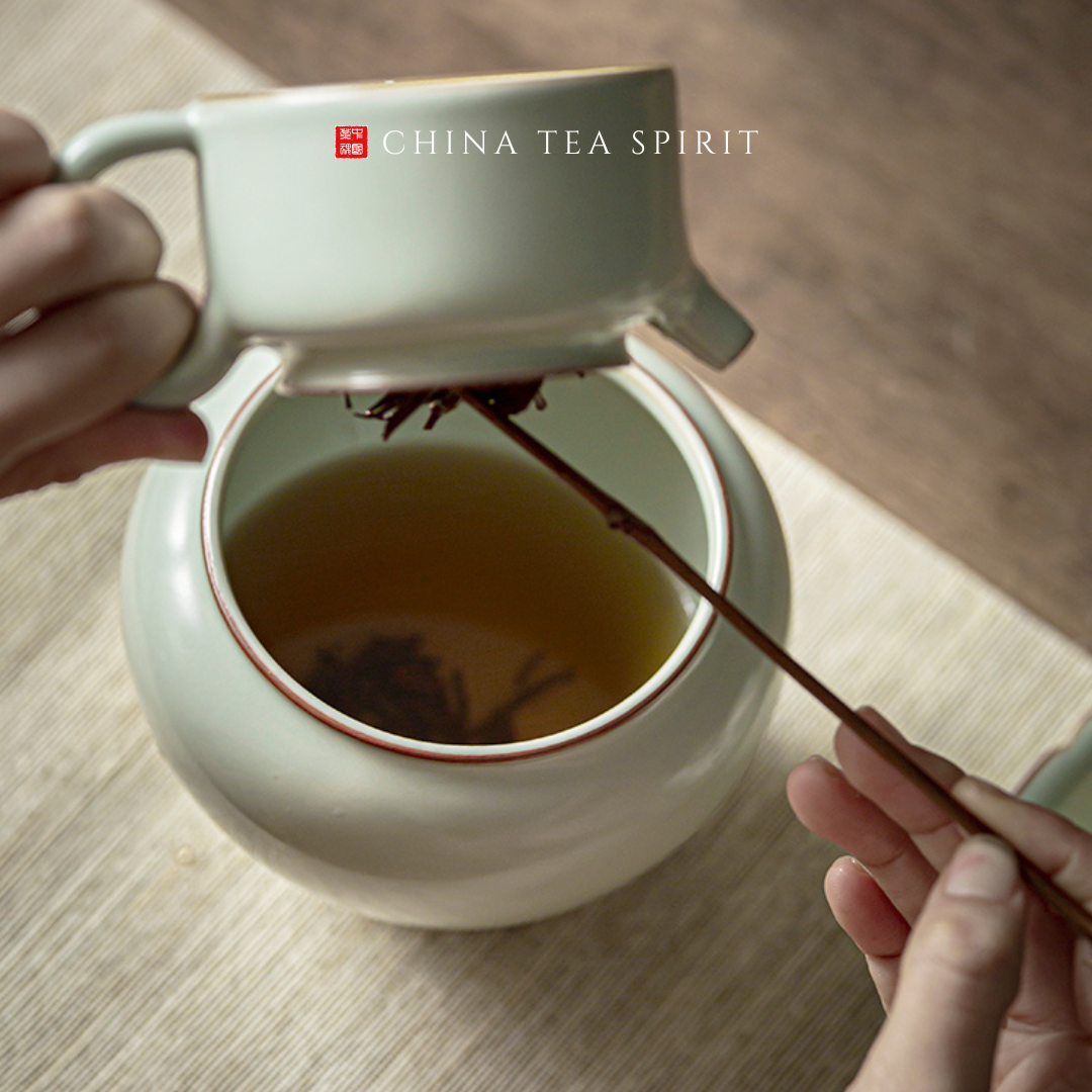 Vintage Simple Chic Craze Ceramics Tea Basin - China Tea Spirit