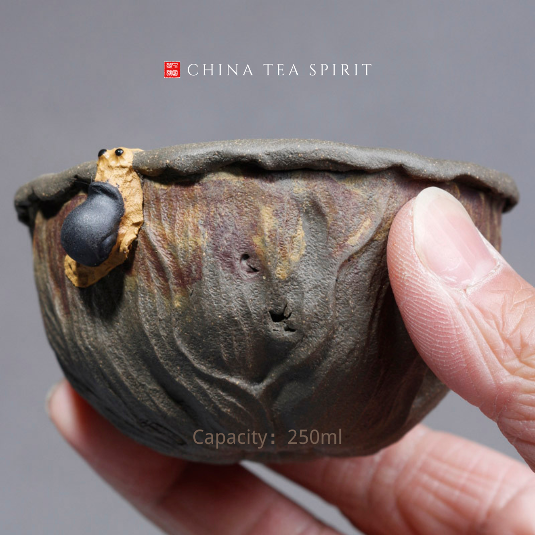 Handmade Simple Chic Zisha Lotus leaf Tea Cup - China Tea Spirit