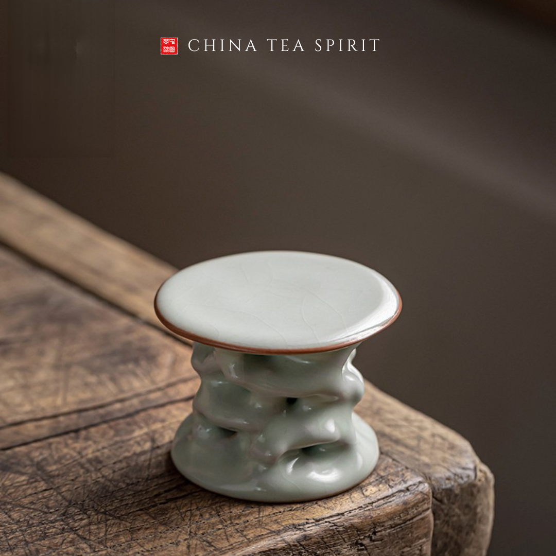 Vintage Creative Ceramics Kung Fu Tea Lid Holder - China Tea Spirit