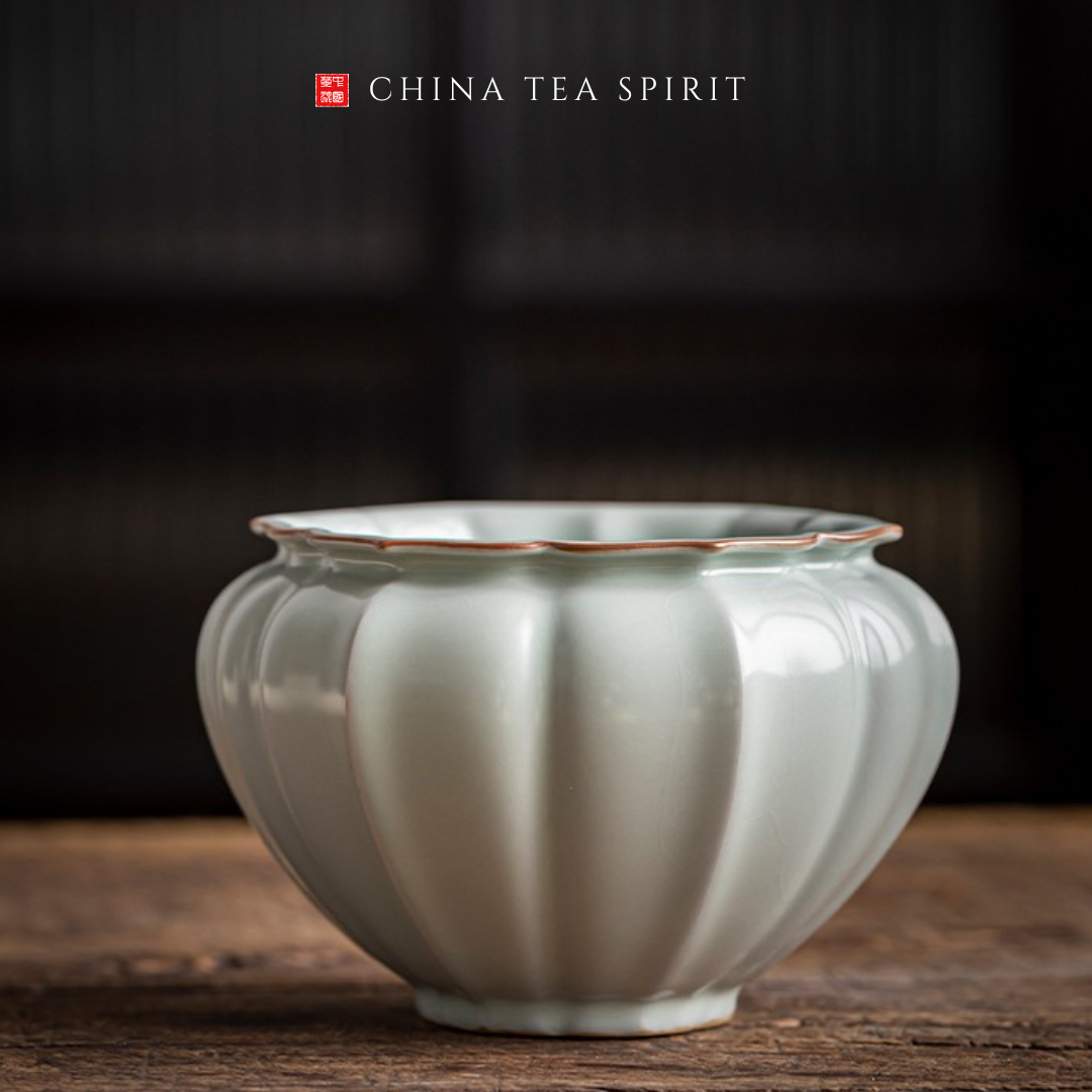 Vintage Simple Chic Craze Ceramics Tea Basin - China Tea Spirit