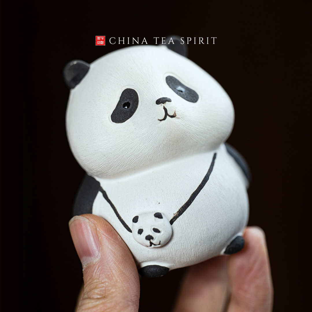 Creative Hand-painted Zisha The Cute Panda Tea Pet - China Tea Spirit