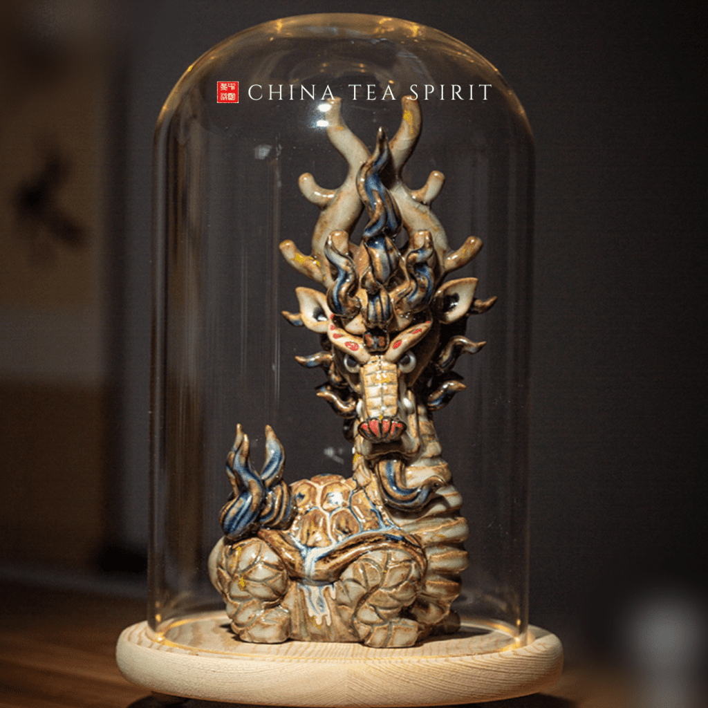 Dragon Turtle Feng Shui Decoration Chinese Mythical Beast - China Tea ...