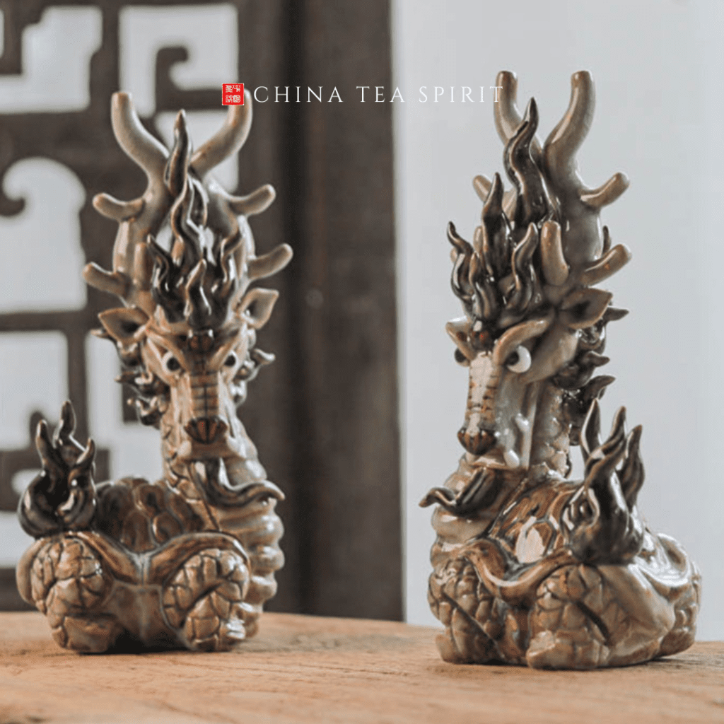 Dragon Turtle Feng Shui Decoration Chinese Mythical Beast - China Tea ...