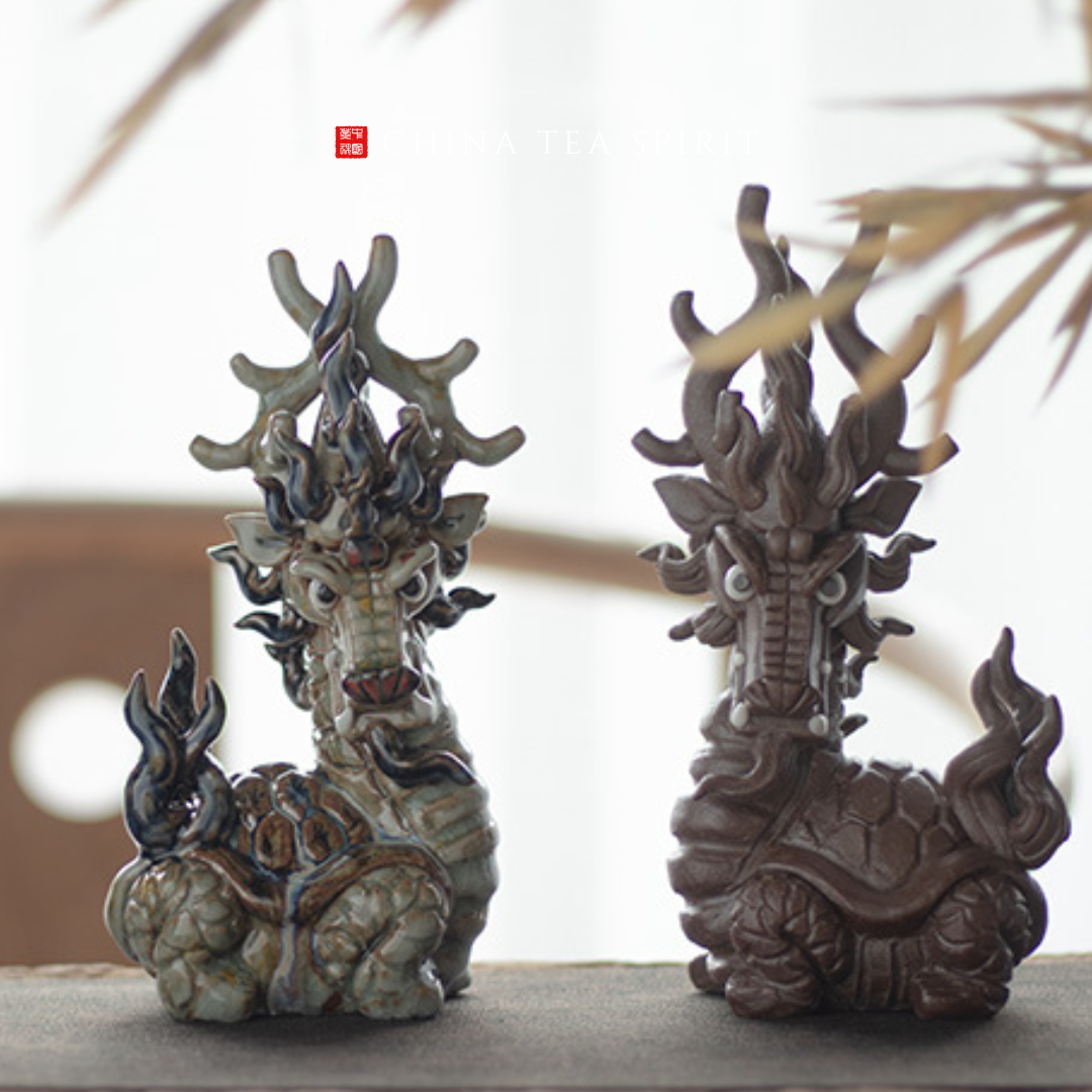 Dragon Turtle Feng Shui Decoration Chinese Mythical Beast - China Tea ...