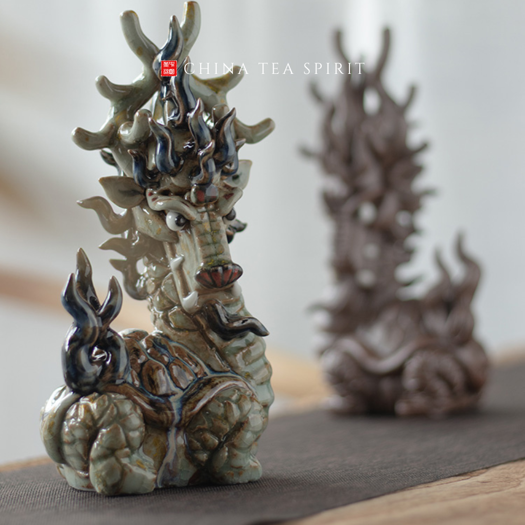 Dragon Turtle Feng Shui Decoration Chinese Mythical Beast - China Tea ...