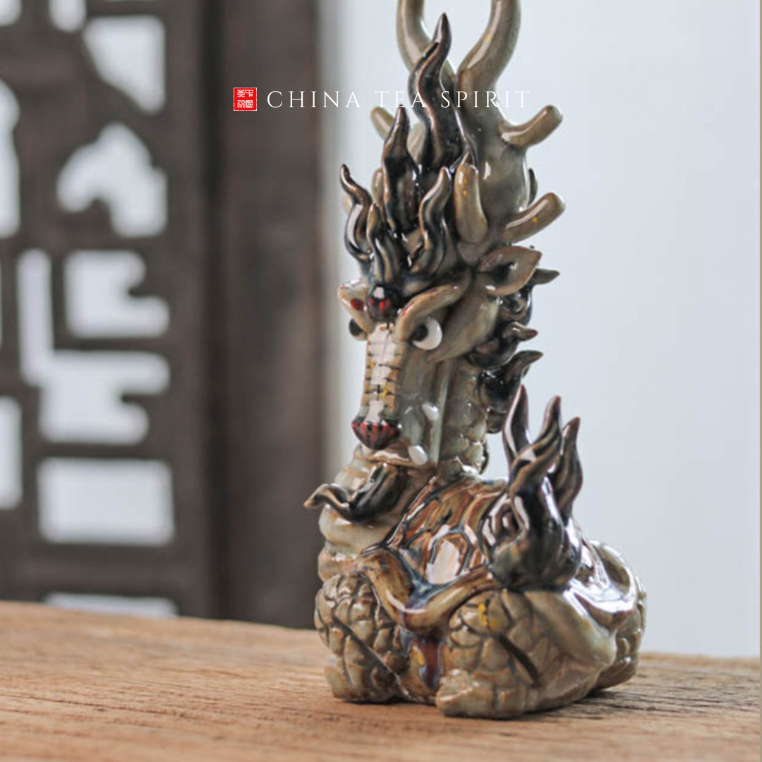 Dragon Turtle Feng Shui Decoration Chinese Mythical Beast - China Tea ...