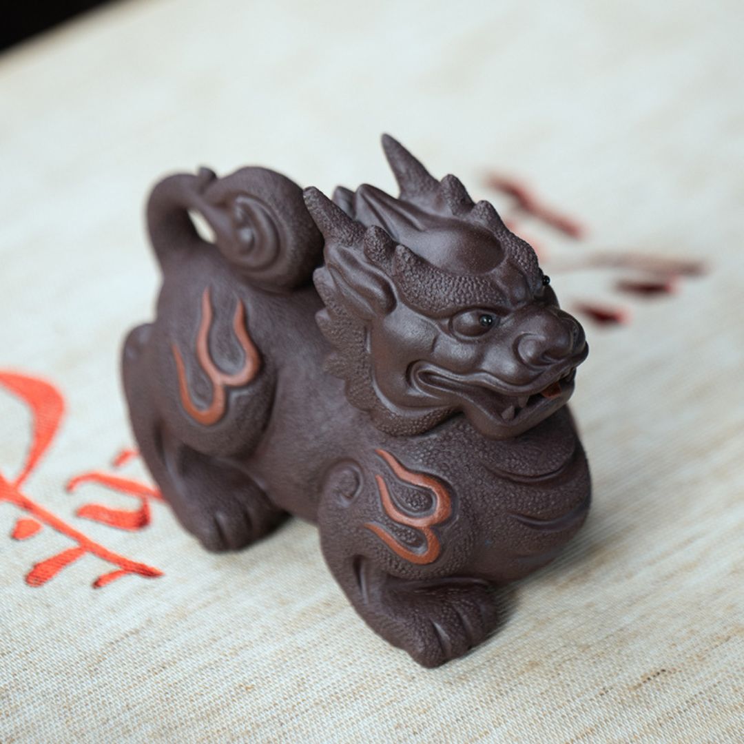 Creative Wealth Attracting Zini Fire Pixiu Beast Tea Pet - China Tea Spirit