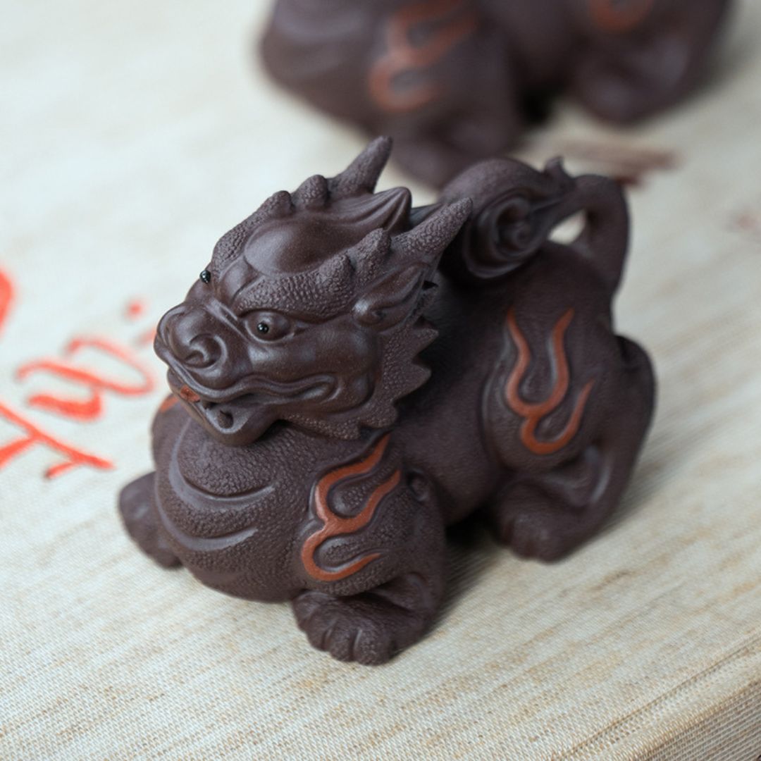 Creative Wealth Attracting Zini Fire Pixiu Beast Tea Pet - China Tea Spirit