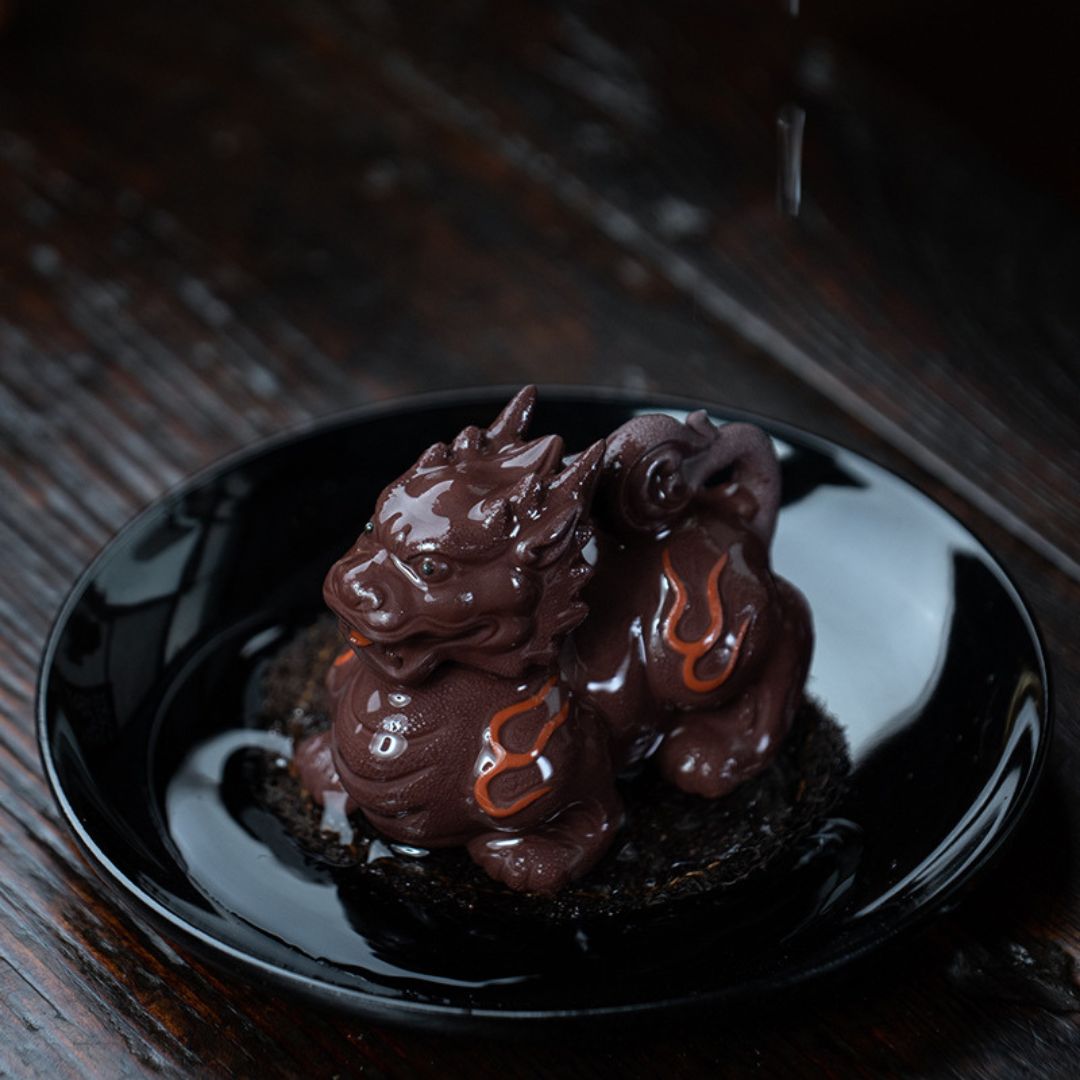 Creative Wealth Attracting Zini Fire Pixiu Beast Tea Pet - China Tea Spirit