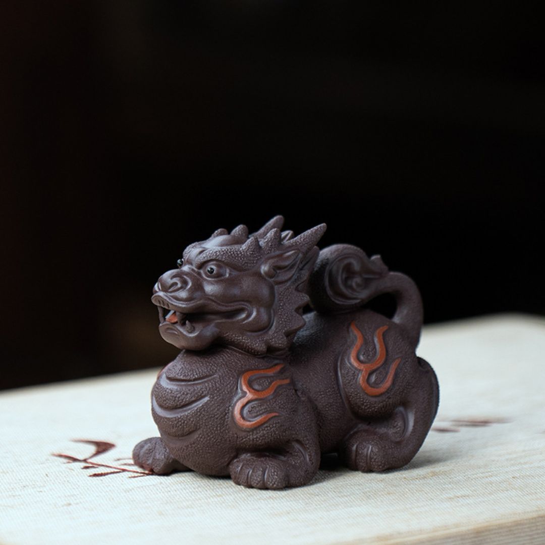 Creative Wealth Attracting Zini Fire Pixiu Beast Tea Pet - China Tea Spirit