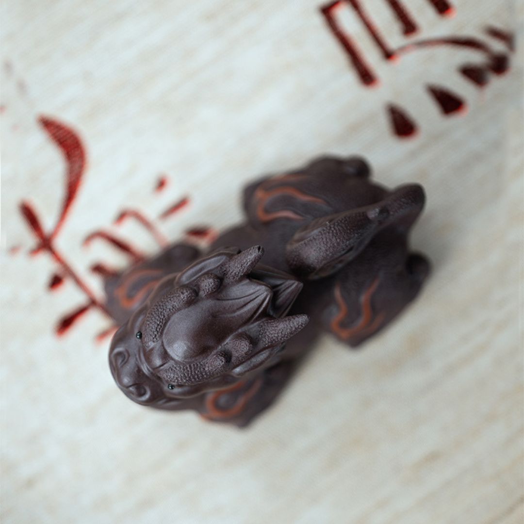 Creative Wealth Attracting Zini Fire Pixiu Beast Tea Pet - China Tea Spirit