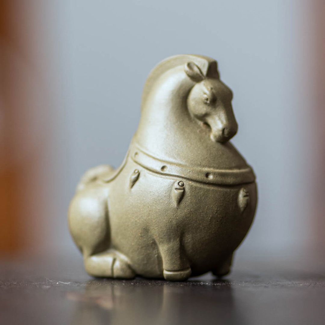 Handmade Zisha Yixing Clay Tang Dynasty Horse Tea Pet