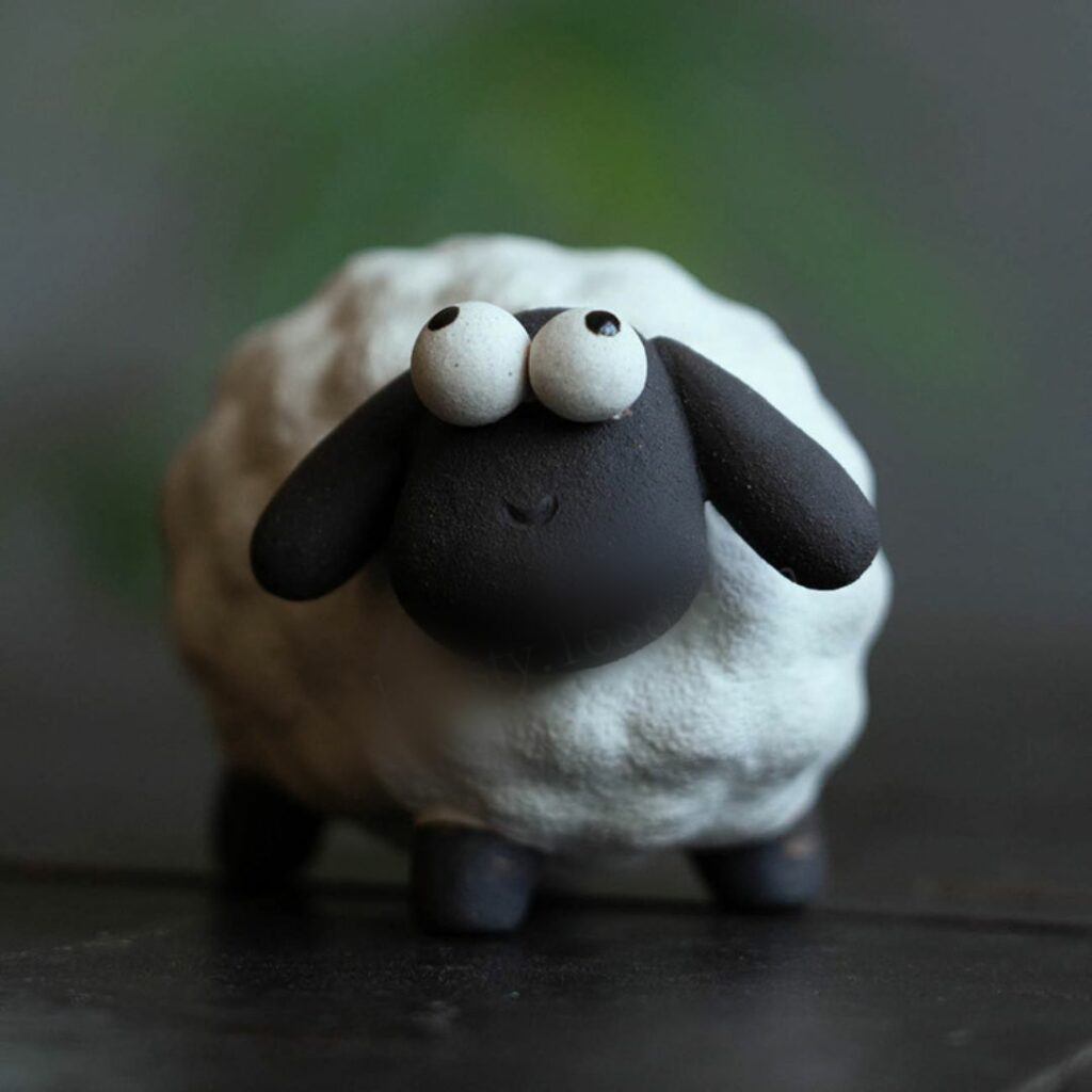 Yixing Clay Goofy Little Sheep Tea Pet - China Tea Spirit