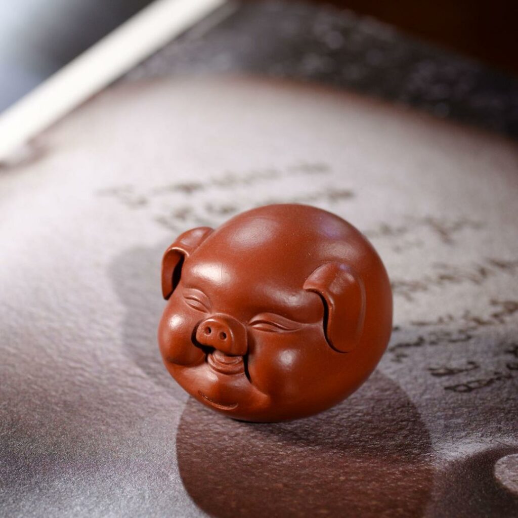 Creative Zhuni Smiling Piggy Tea Pet - China Tea Spirit