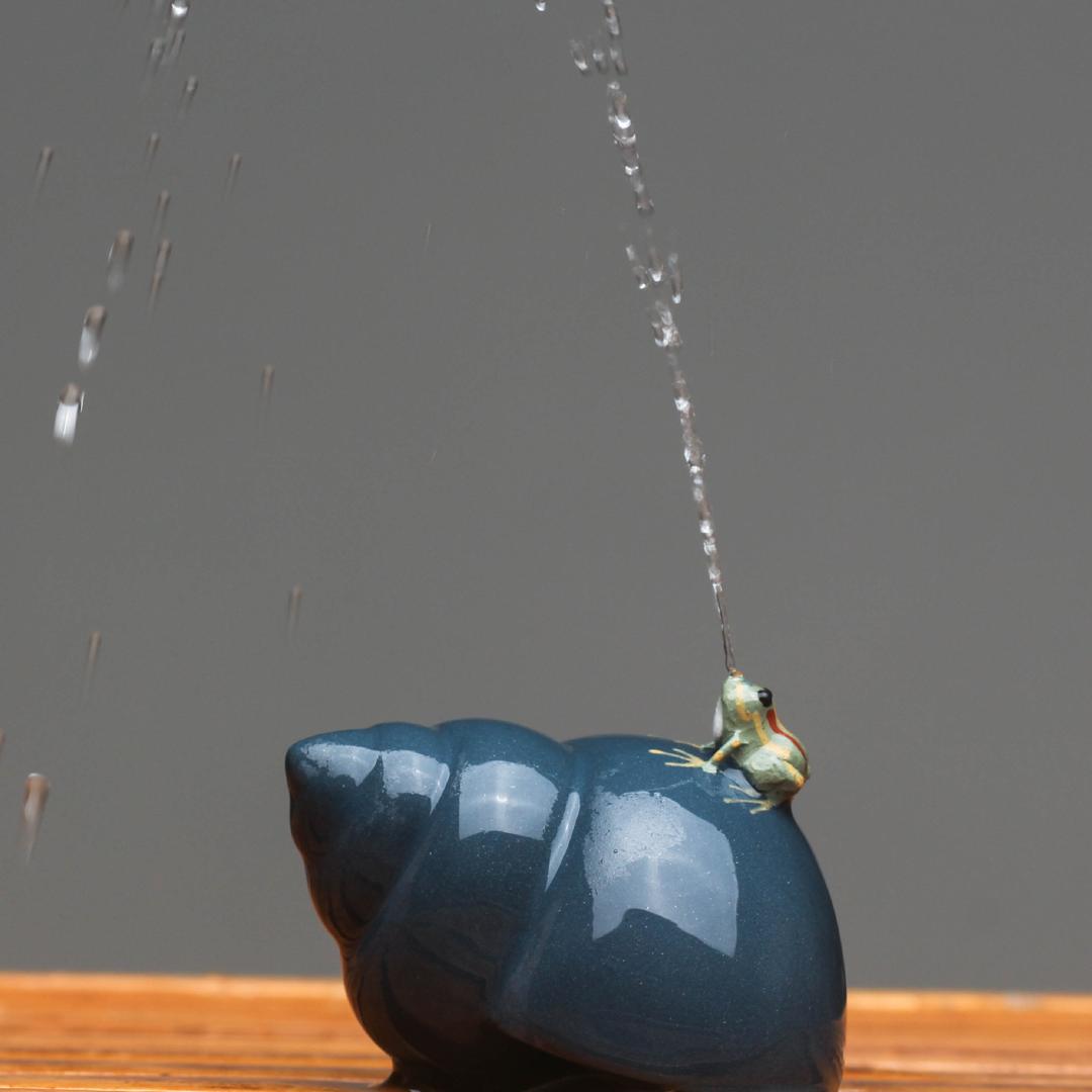 Creative Zisha Yixing Clay Spraying Frog On Winkle Tea Pet - China Tea ...