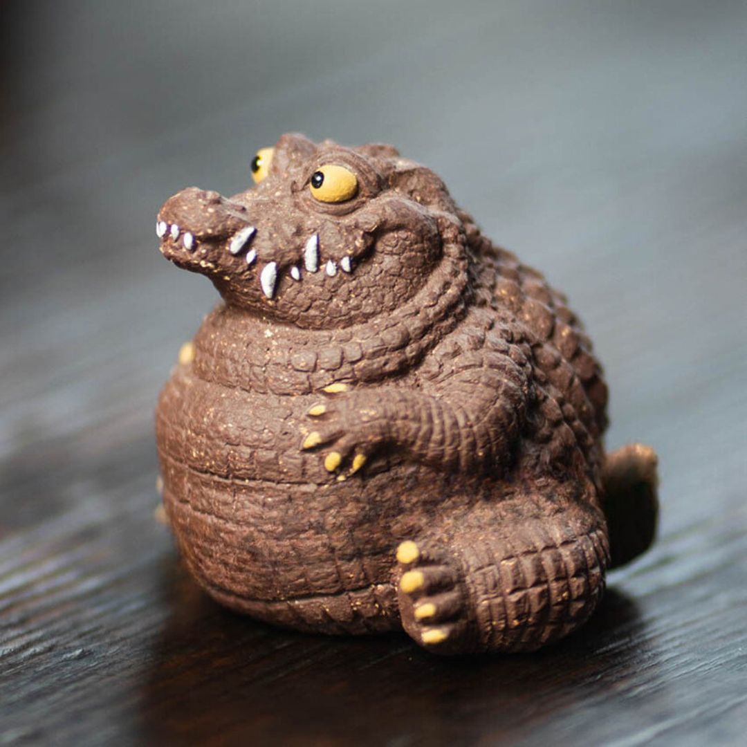 Creative Zisha Yixing Clay Fat Crocodile Tea Pet - China Tea Spirit