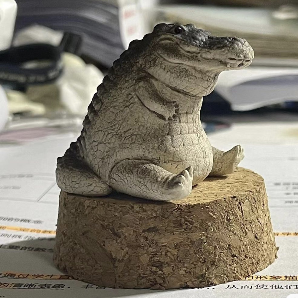 Creative Zisha Yixing Clay Cute Little Chubby Crocodile Tea Pet - China ...