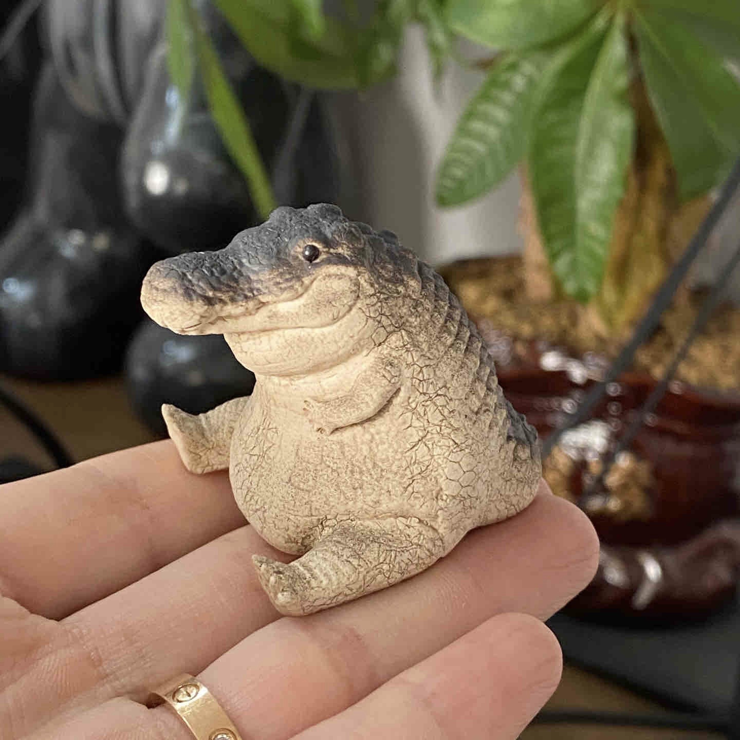 Creative Zisha Yixing Clay Cute Little Chubby Crocodile Tea Pet - China ...
