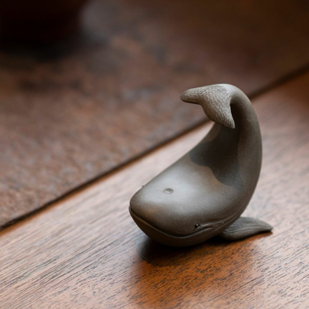 Handmade Qing Hui Duanni Water Spraying Whale Tea Pet - China Tea Spirit