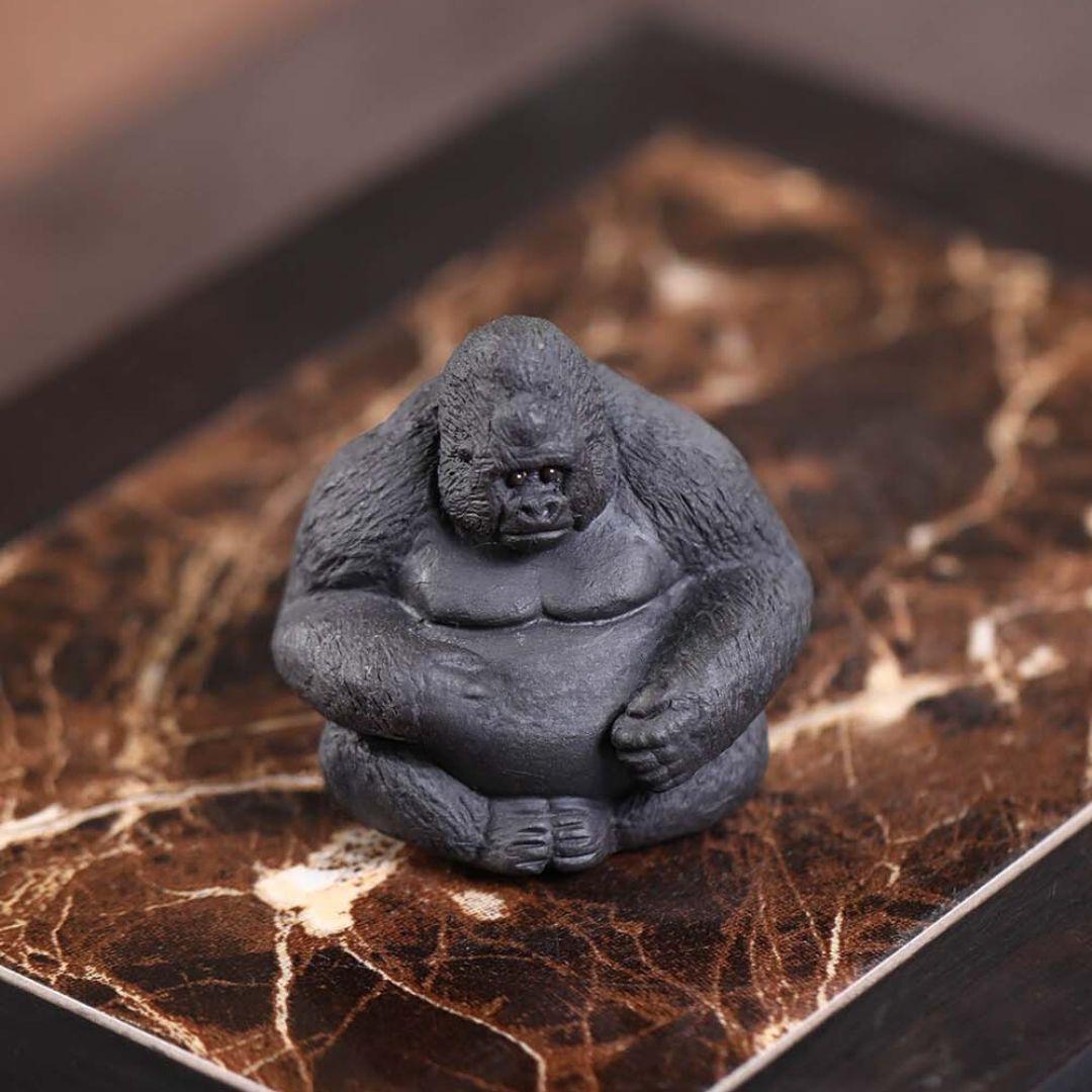 Handmade Zisha Yixing Clay Big Eye Gorillas Tea Pet - China Tea Spirit