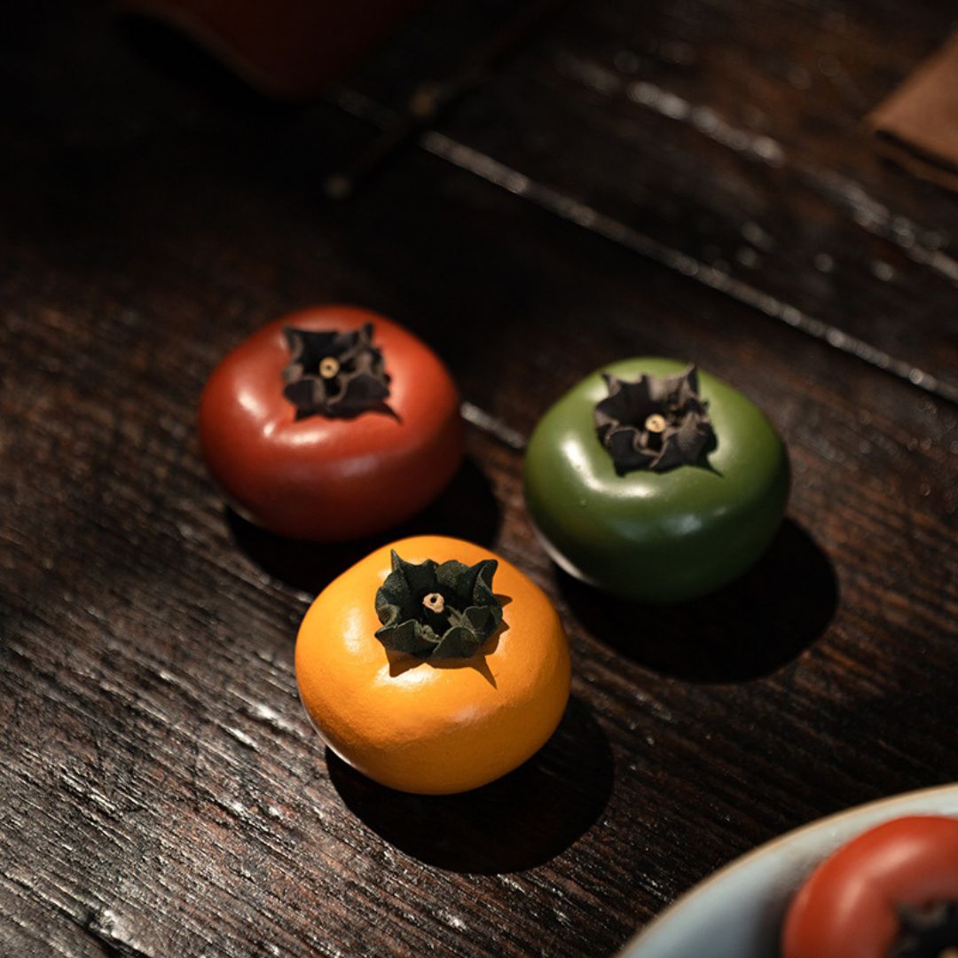 Creative Zisha Yixing Clay Persimmon Tea Pet - China Tea Spirit