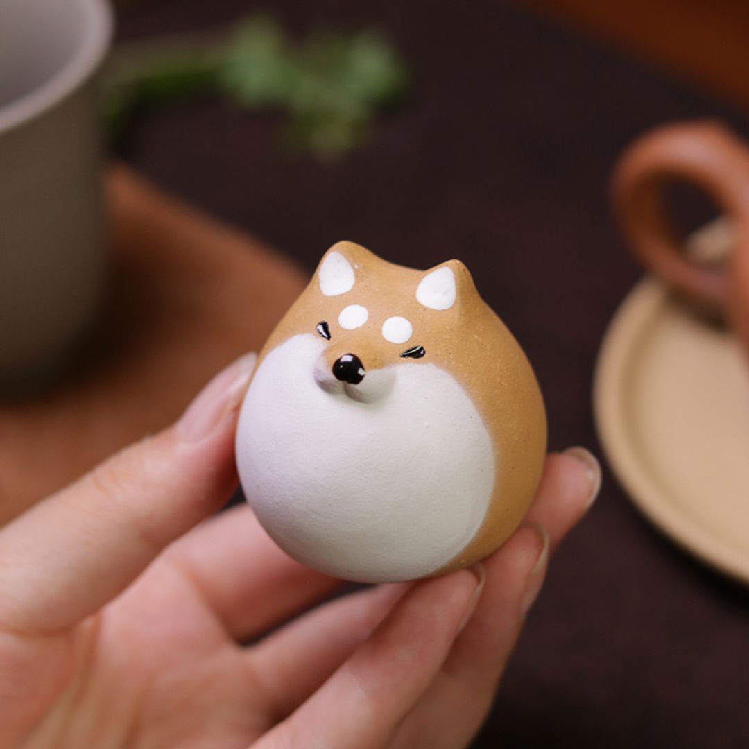 Duanni Chubby Little Shiba Inu Tea Pet - China Tea Spirit