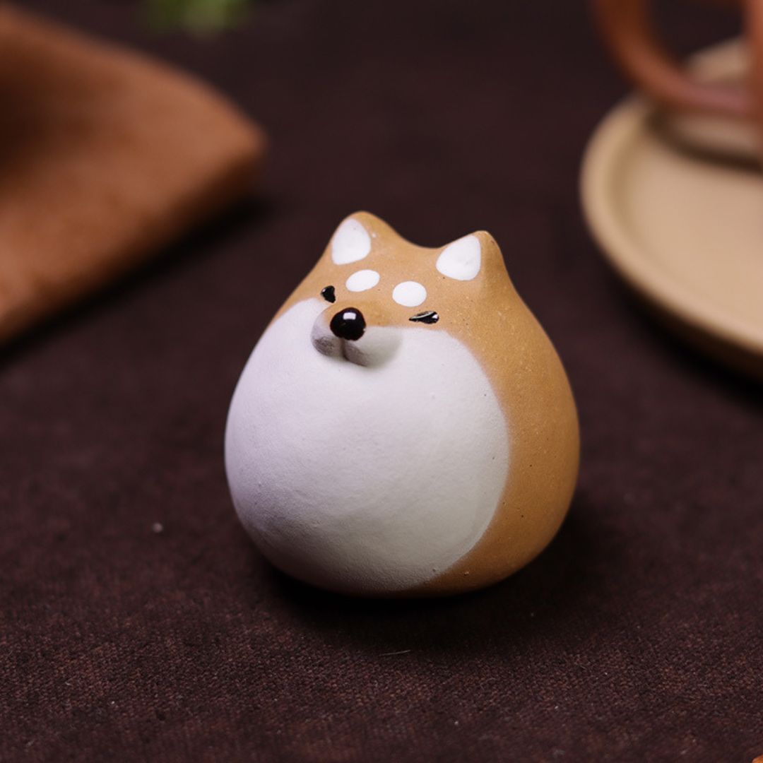 Duanni Chubby Little Shiba Inu Tea Pet - China Tea Spirit
