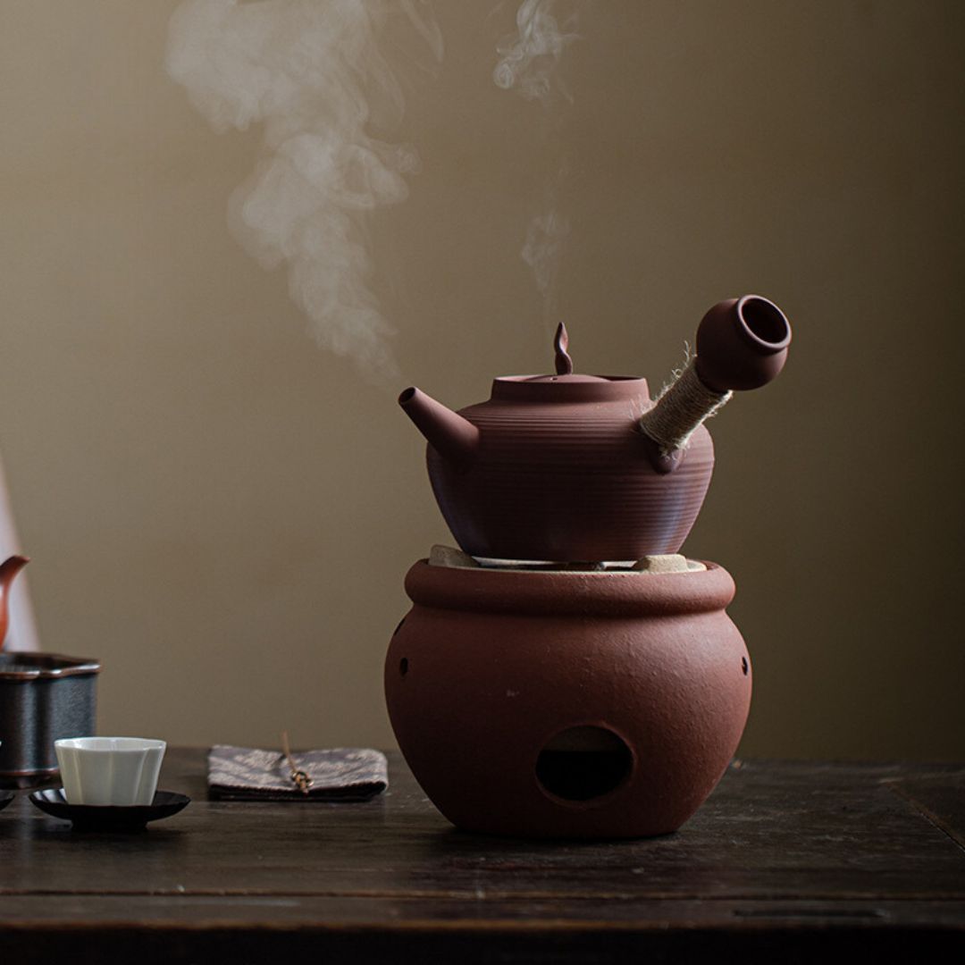 Handmade Chaozhou White Clay Tea Poem Gongfu Tea Stove - China Tea Spirit