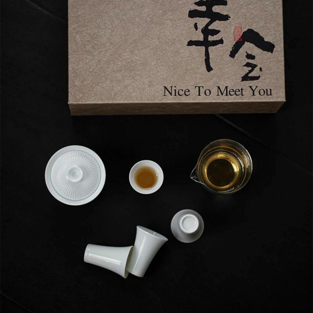 Chinese Style Dehua White Porcelain "Xing Hui" Tea Set - China Tea Spirit