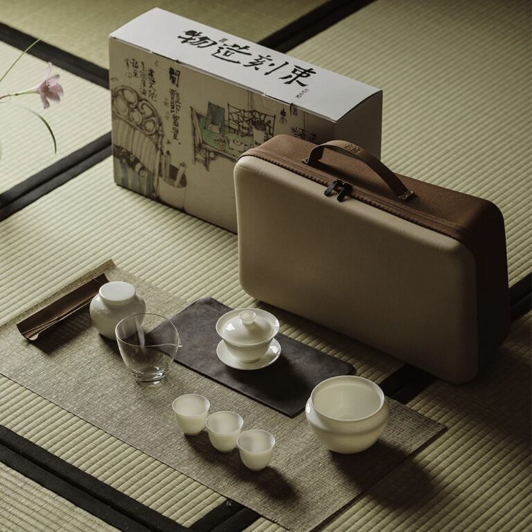 Elegant Jade White Porcelain Gong Fu Tea Set - China Tea Spirit