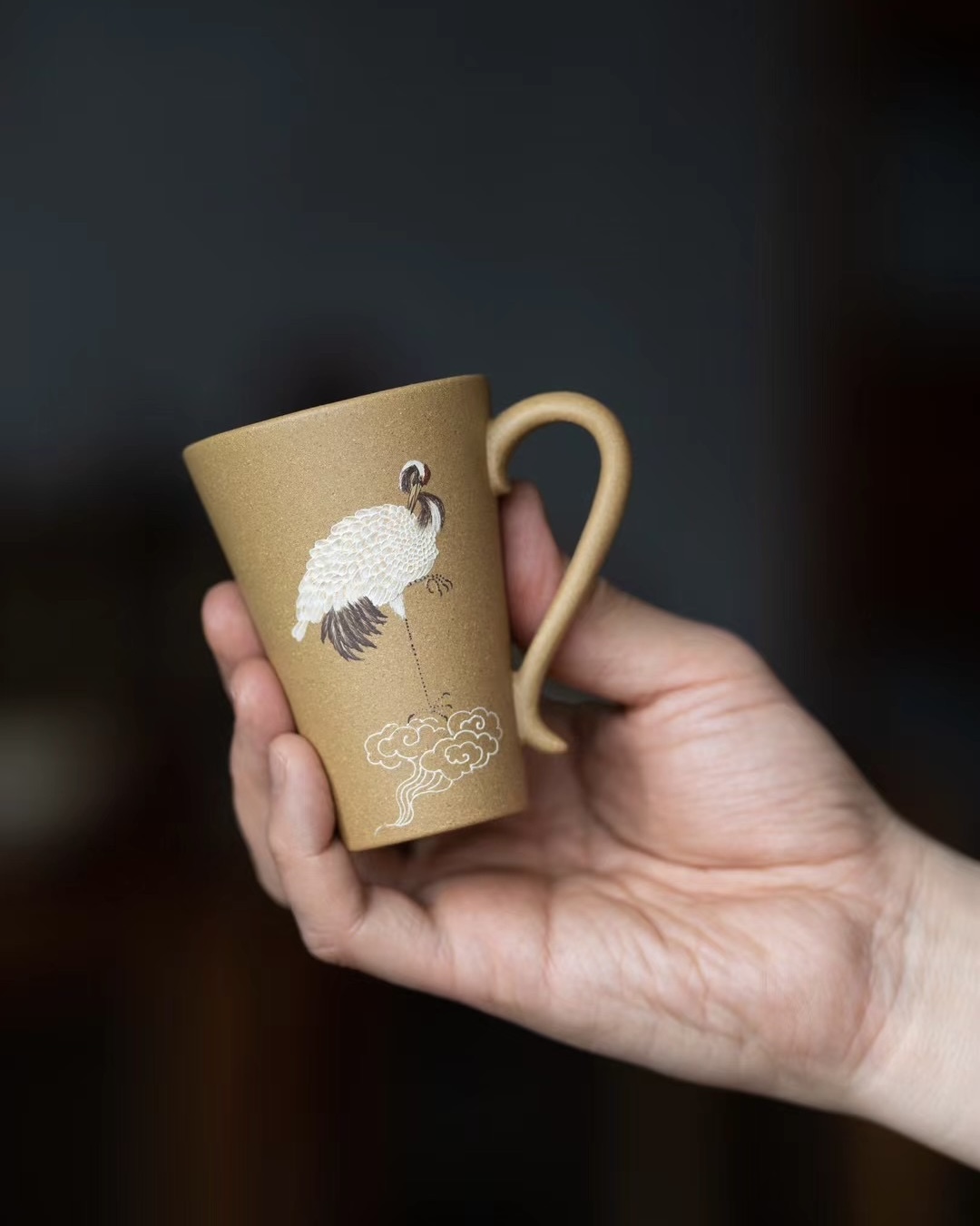 Handmade Duanni Fairy Crane 100ml Host Tea Cup - China Tea Spirit