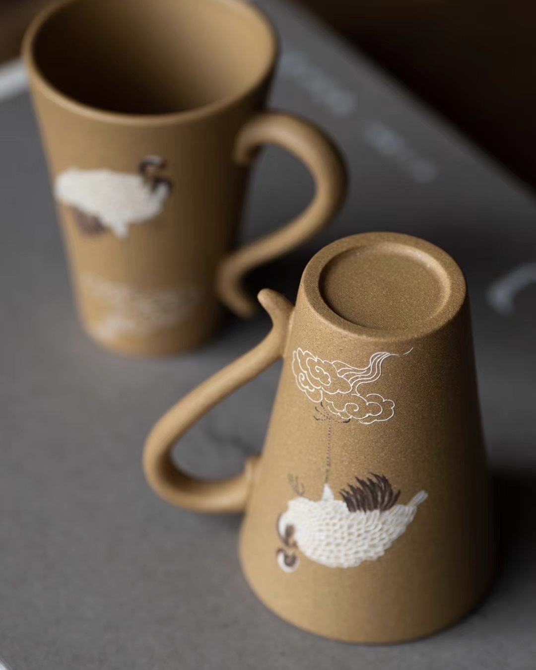 Handmade Duanni Fairy Crane 100ml Host Tea Cup - China Tea Spirit