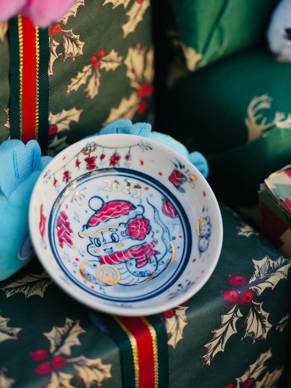 Handmade Hand-painted Ceramic Baby Snake 90ml Puerh Tea Cup CNY Version ...