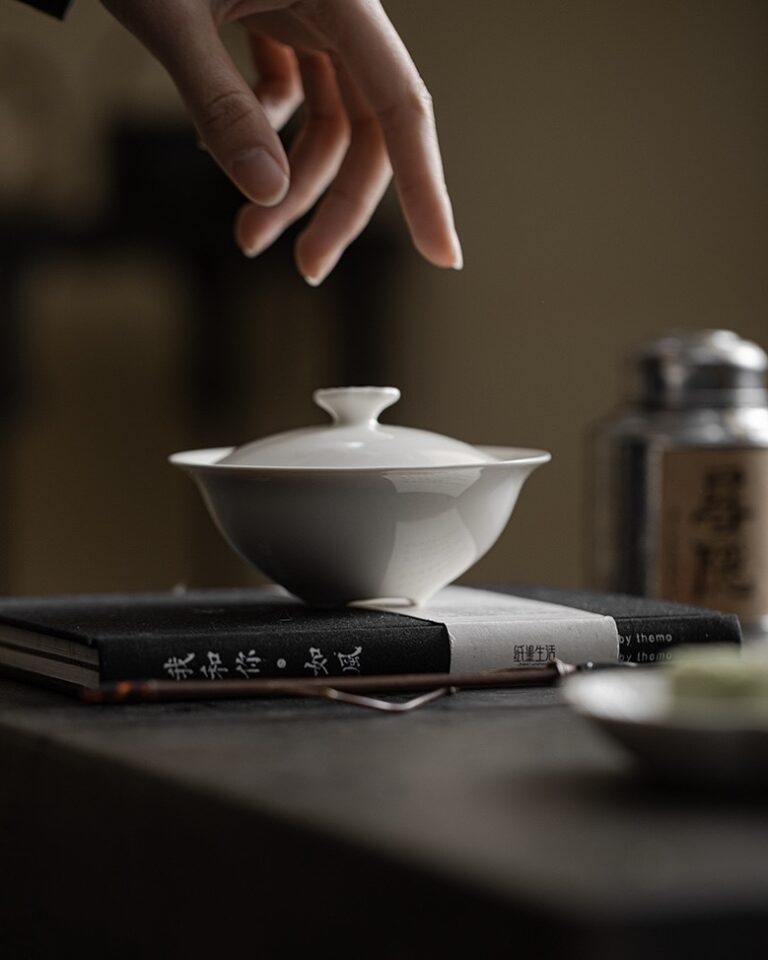 Grey Glaze Ceramic White Tea 120ml Gaiwan - China Tea Spirit