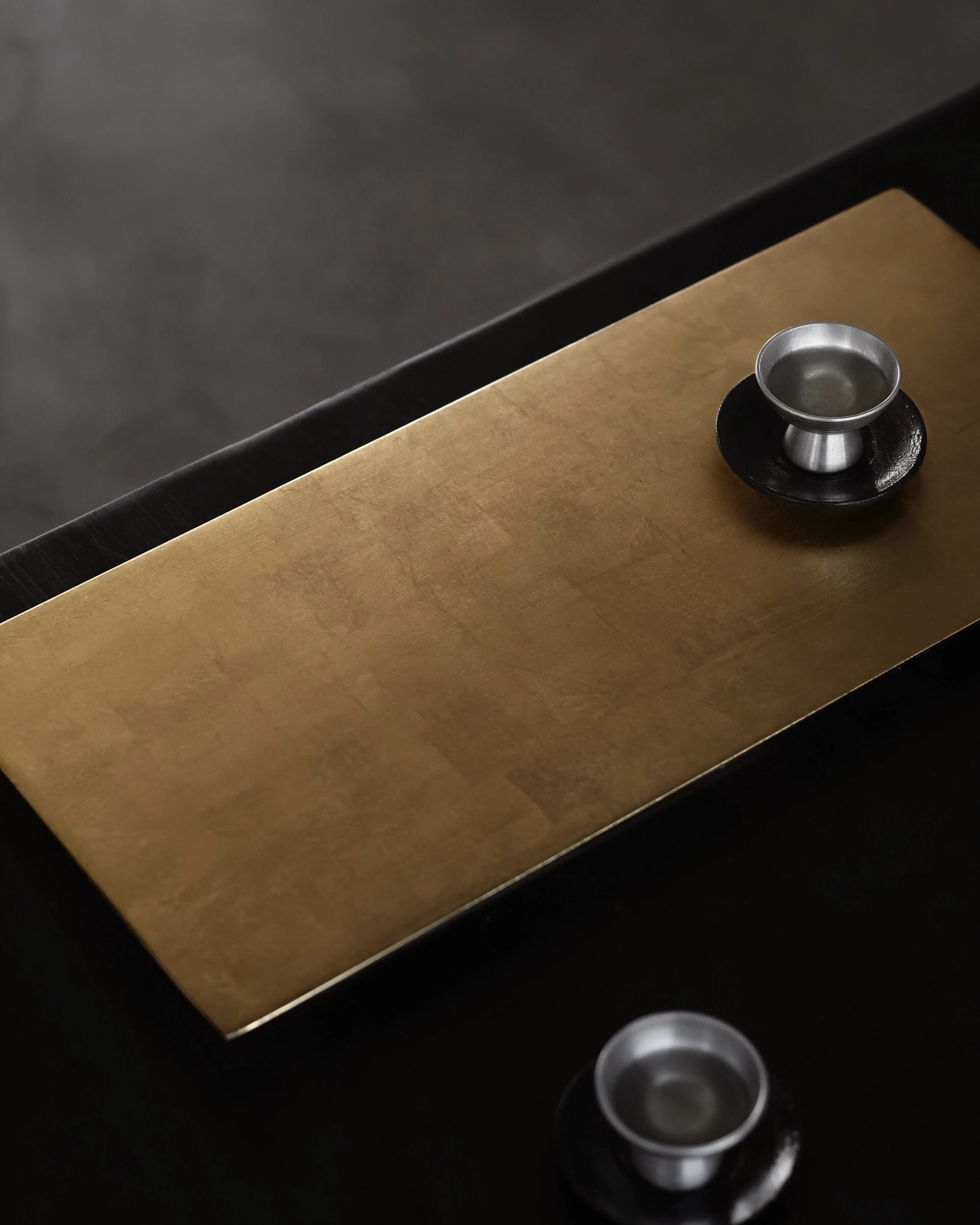 Handmade Traditional Lacquer Wood Golden Leaf Tea Tray - China Tea Spirit