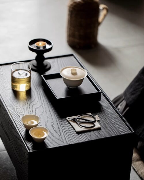 Elegant Japanese Style Ash Wood Gongfu Tea Table With Drawer - China ...