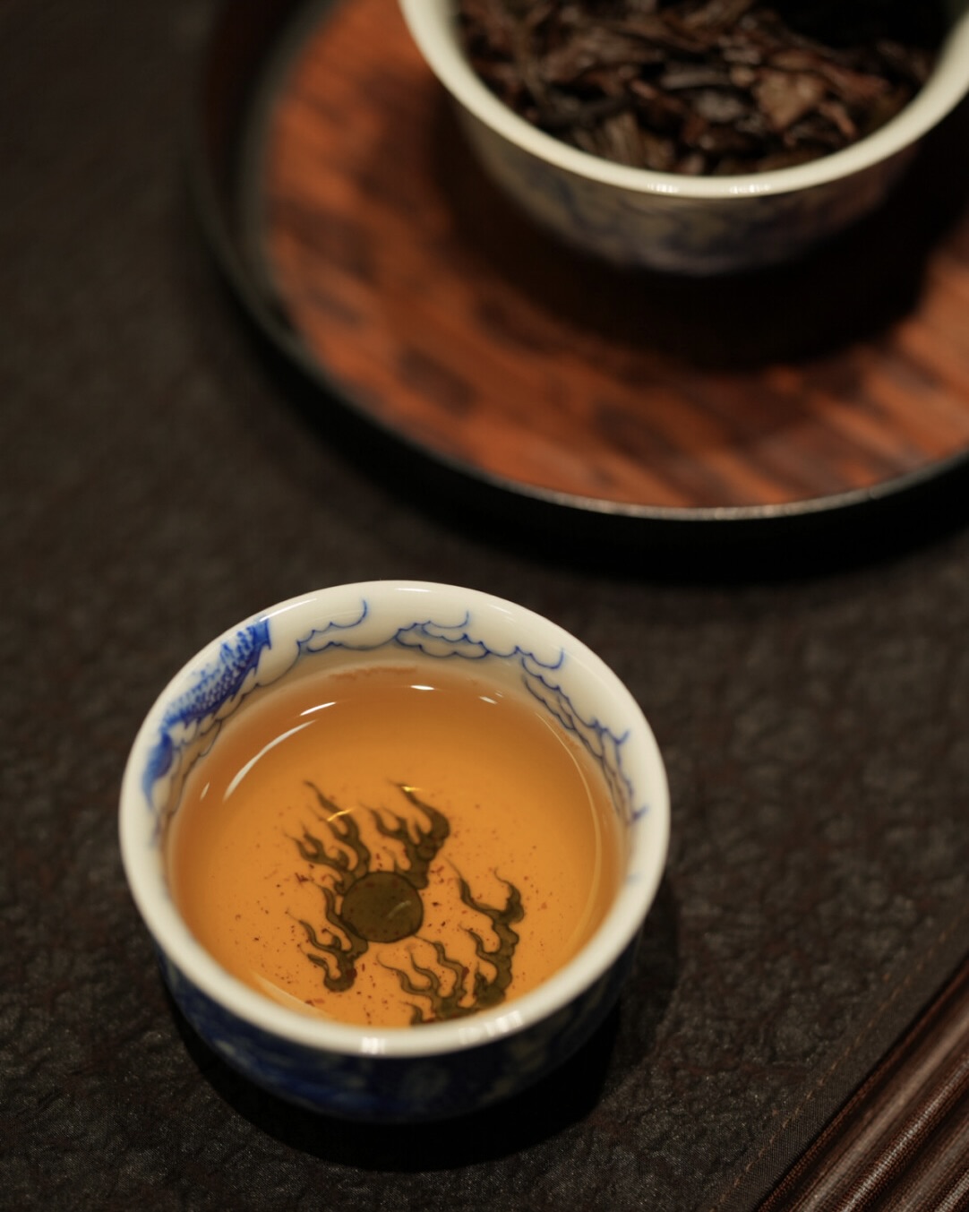 Hand-painted Qinghua Wood-kiln Fired Ceramic Dragon in Cloud 60ml ...